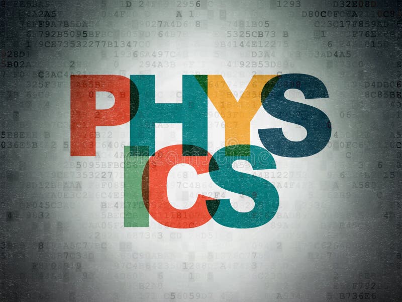 Learning Concept: Physics on Digital Data Paper Background Stock ...