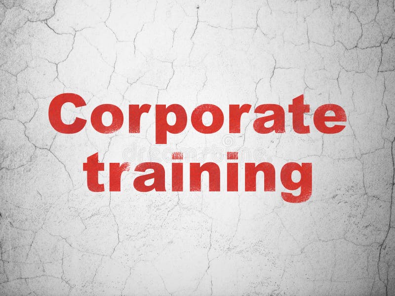 Learning Concept: Corporate Training on Wall Background Stock ...