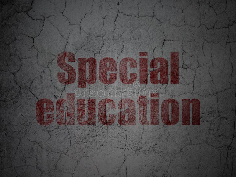 Learning Concept: Special Education on Grunge Wall Background Stock ...