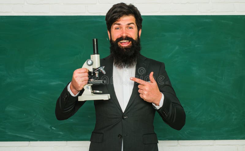 Learning Concept. Serious Professor. Education and Knowledge Concept ...