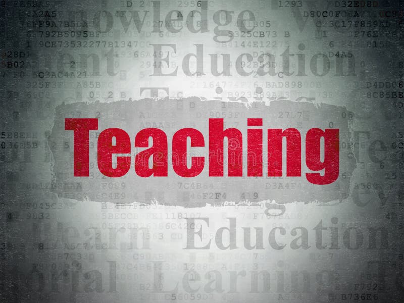 Learning Concept: Teaching on Digital Data Paper Background Stock ...