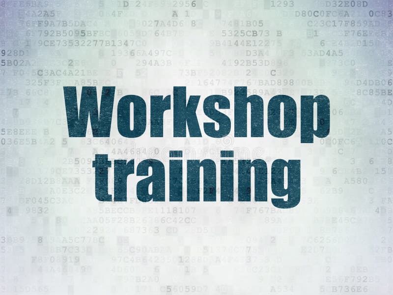 Learning Concept: Workshop Training on Digital Data Paper Background ...
