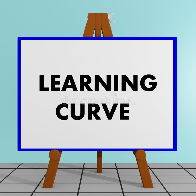 Learning Curve concept stock illustration. Illustration of improvement ...