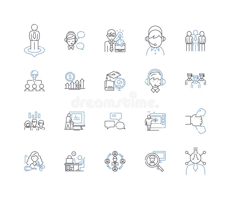 Learning Curve Line Icons Collection. Improvement, Progress, Adaptation ...