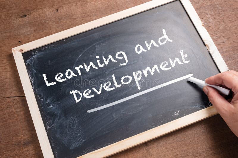 Learning and Development on Blackboard Stock Image - Image of success ...