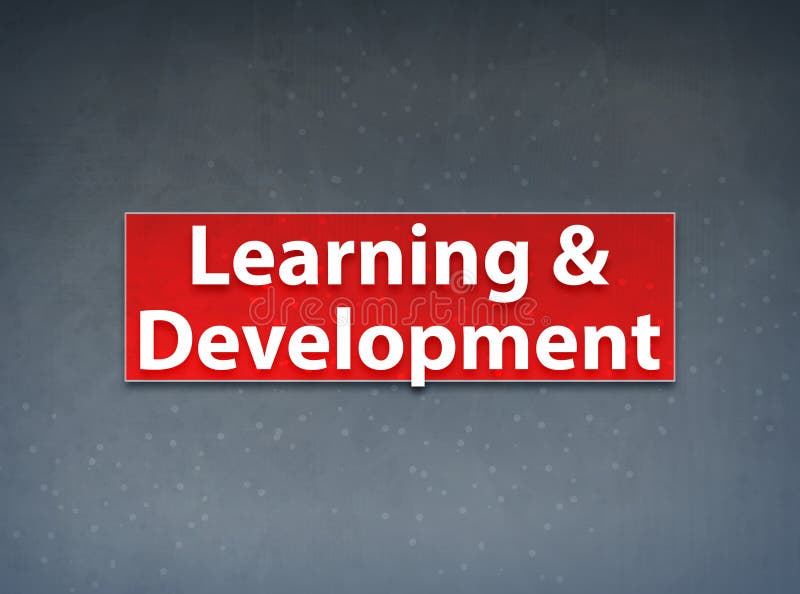 Learning & Development Red Banner Abstract Background Stock ...