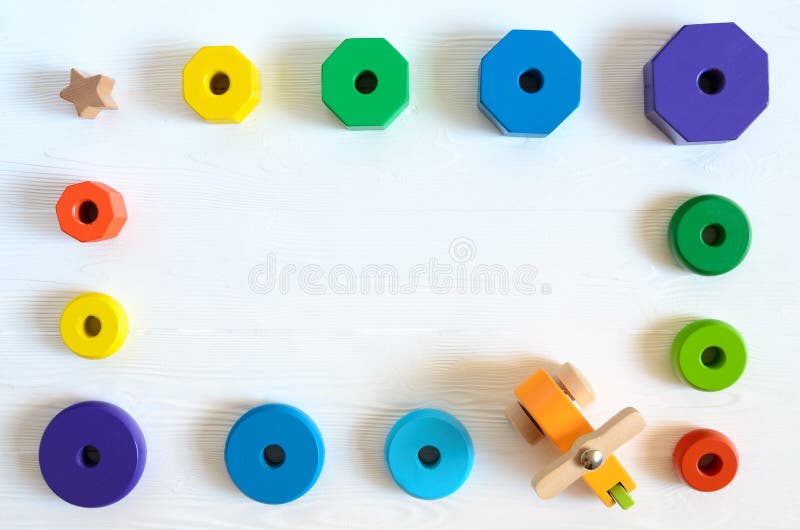 Learning Developmental Kids Toys. Shape Sorter, Geometric Stack Stock ...