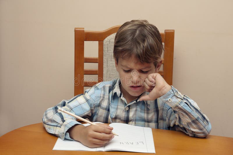 Learning is difficult stock image. Image of frustrated - 21343975