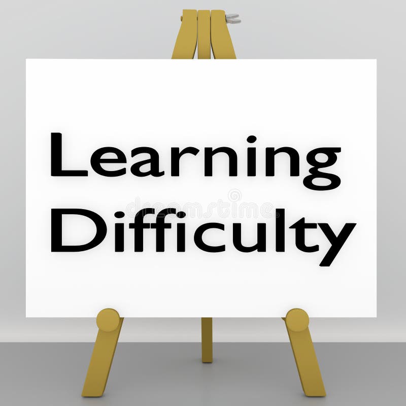 Learning Difficulty Concept Stock Illustration - Illustration of health ...