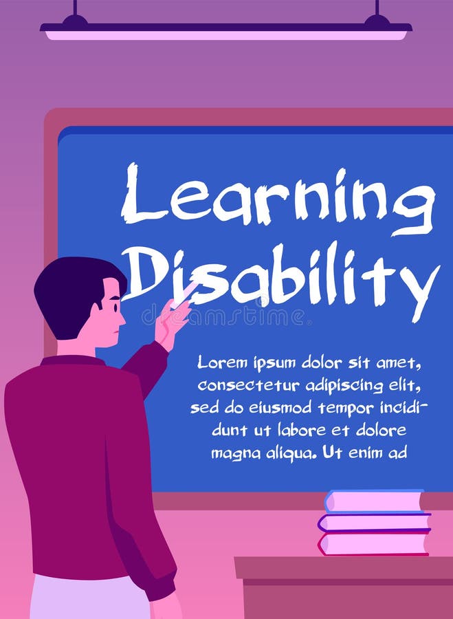 Learning Disability and Understanding Problems Banner Flat Vector ...