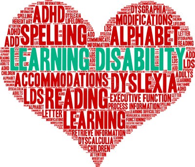 Learning Disability Word Cloud Stock Vector - Illustration of letter ...