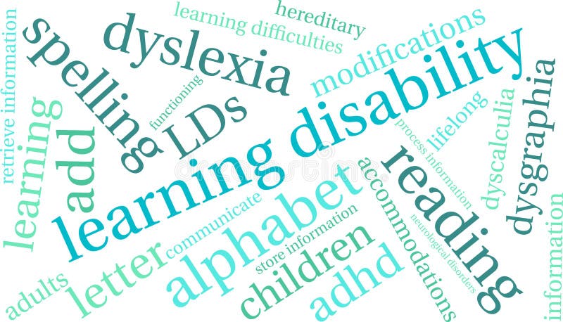 Learning Disability Word Cloud Stock Vector - Illustration of ...