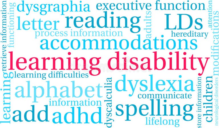 Learning Disability Word Cloud Stock Vector - Illustration of ...