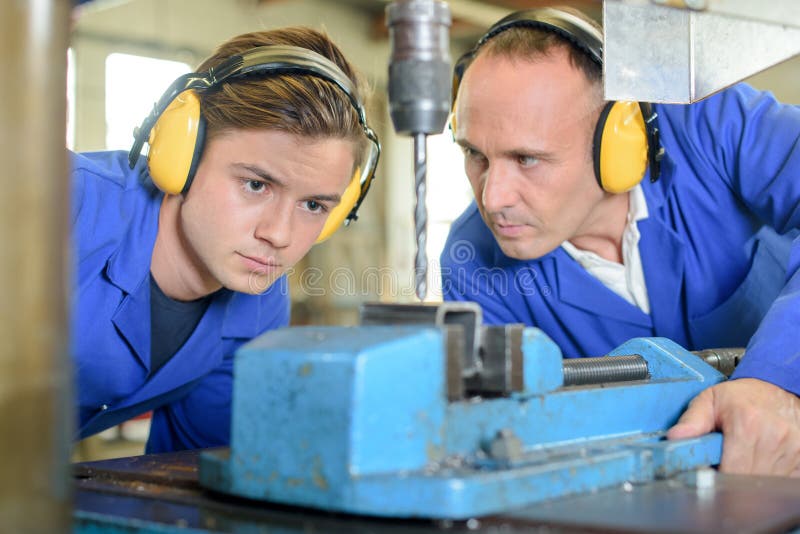 Learning the Drilling Process Stock Photo - Image of industrial ...
