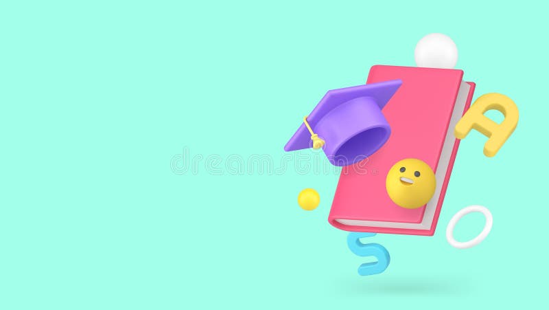 Learning Education Graduation Student Studying Book Literature Banner ...