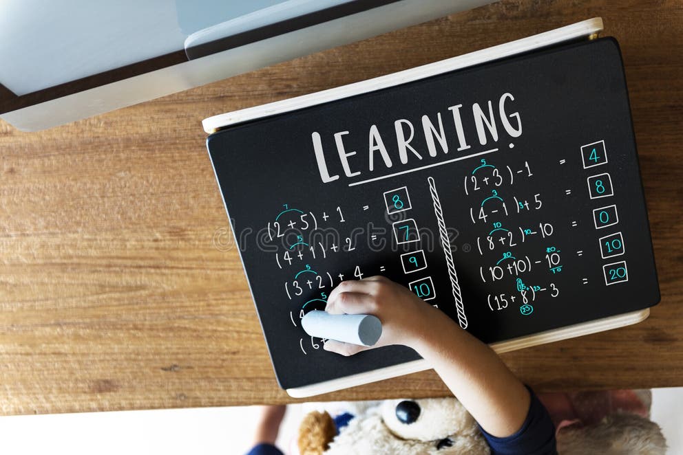 Learning Education Mathematics Calculation Teaching Concept Stock Image ...