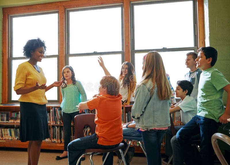 Learning, Education and Student with Questions for Teacher in Middle ...