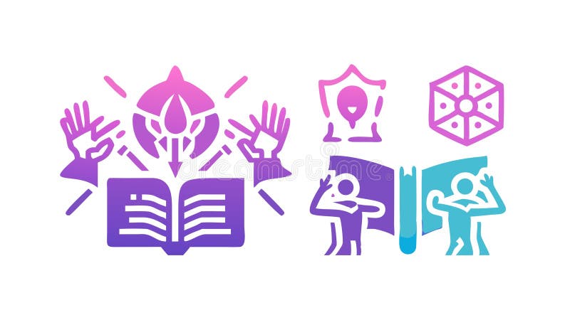 Learning Empowerment Icon - Hands Knowledge Growth, Vector Design ...