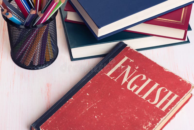 English, Education And Business Background Stock Image - Image of speak ...