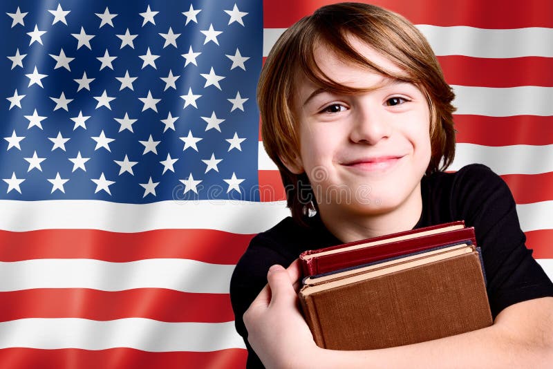 Learning English Language in USA Stock Image - Image of study, child ...