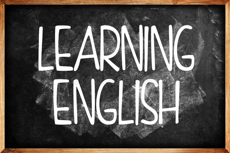 Learning English Title Language School Blackboard Stock Photos - Free ...