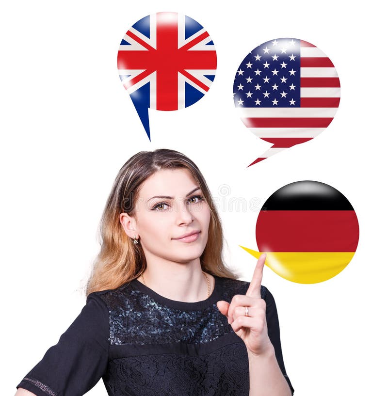 Learning of Foreign Languages Concept. Stock Photo - Image of german ...