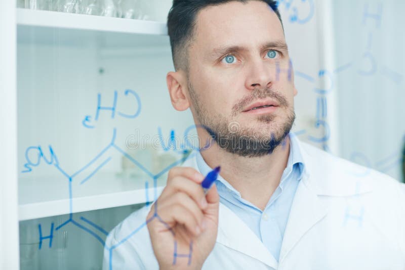 Serious scientist stock photo. Image of medical, people - 16920668