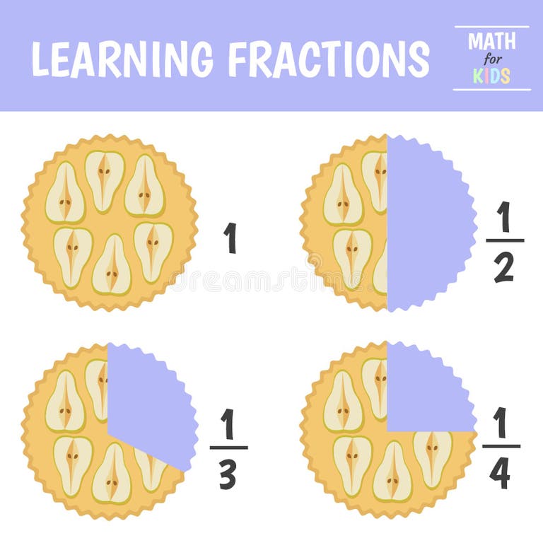 Math Fractions Stock Illustrations – 618 Math Fractions Stock ...