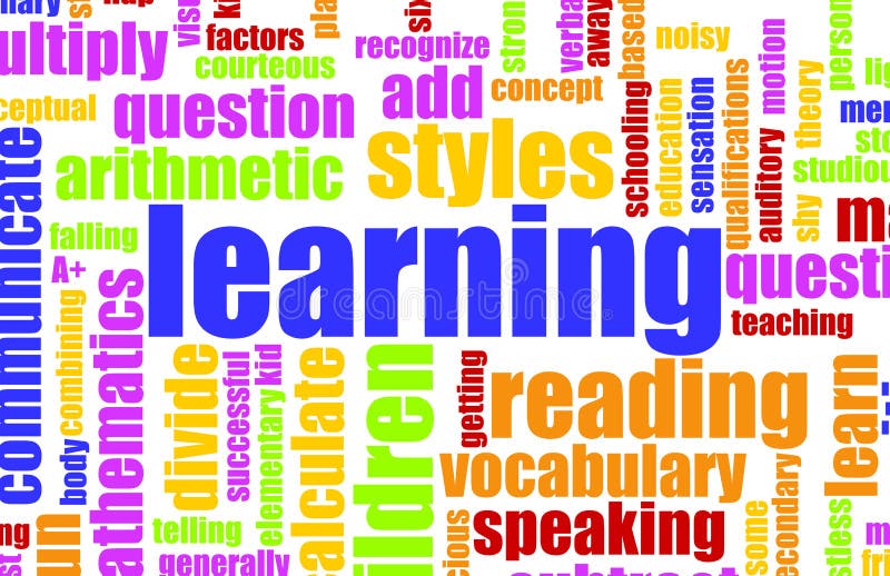Learning is Fun stock illustration. Illustration of elementary - 9249799