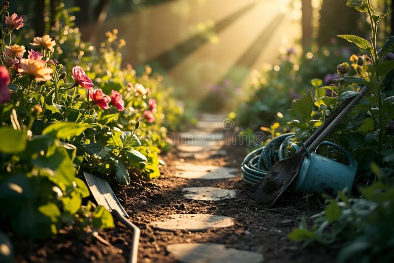 Learning Garden Pathway Showing Growth and Development through ...