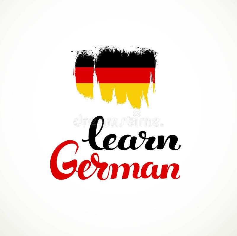 Learning German Language in Germany Education Webpage Template Vector ...