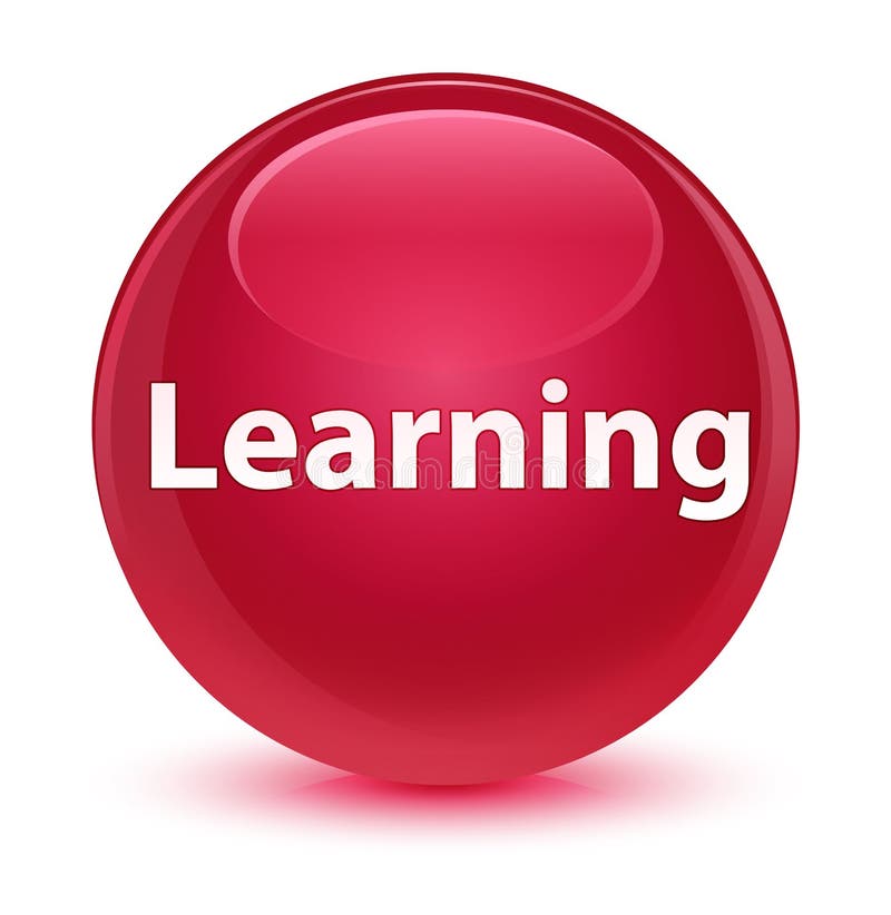 Learning Glassy Pink Round Button Stock Illustrations – 5 Learning ...