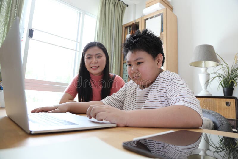 Learning at Home stock photo. Image of childhood, parent - 254496172