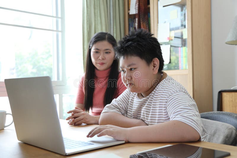 Learning at Home stock photo. Image of childhood, chinese - 254496188