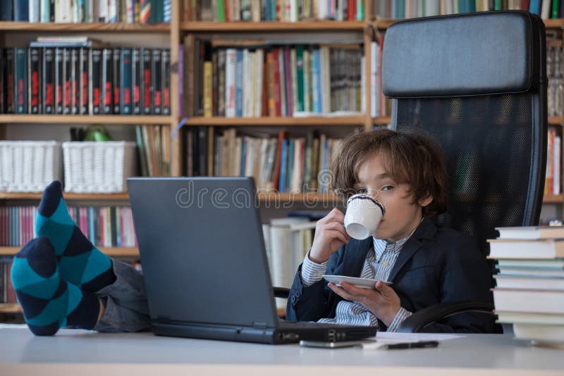 Learning at Home, Online Learning, Self Quarantine Concept. Children ...