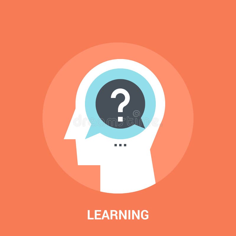 Learning icon concept stock vector. Illustration of imagination - 85581713