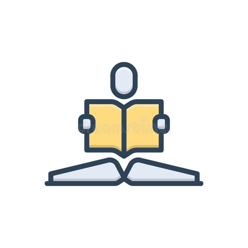 Color Illustration Icon for Learning, Education and Schooling Stock ...