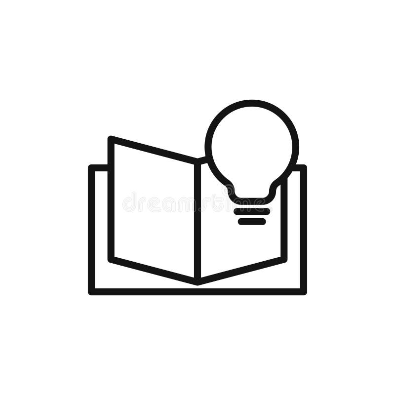 Learning Icon Symbol on White Background Stock Vector - Illustration of ...