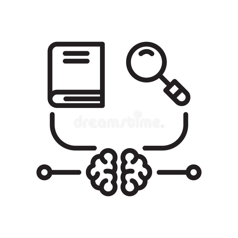 Knowledge Icon Vector Sign and Symbol Isolated on White Background ...