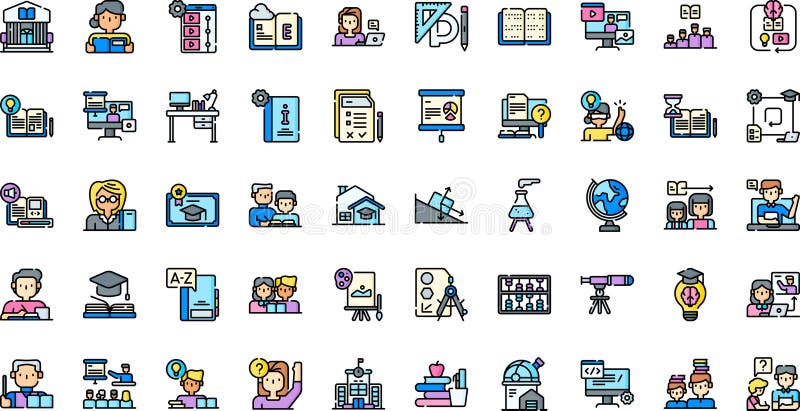 Learning Icons High-Quality Vector Icons Collection with Editable ...