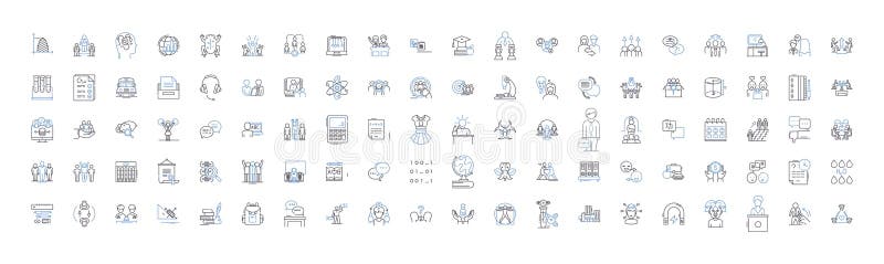 Learning Journey Line Icons Collection. Exploration, Adventure ...