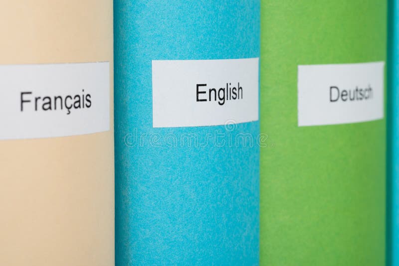 Learning Language Books stock image. Image of concept - 55848109