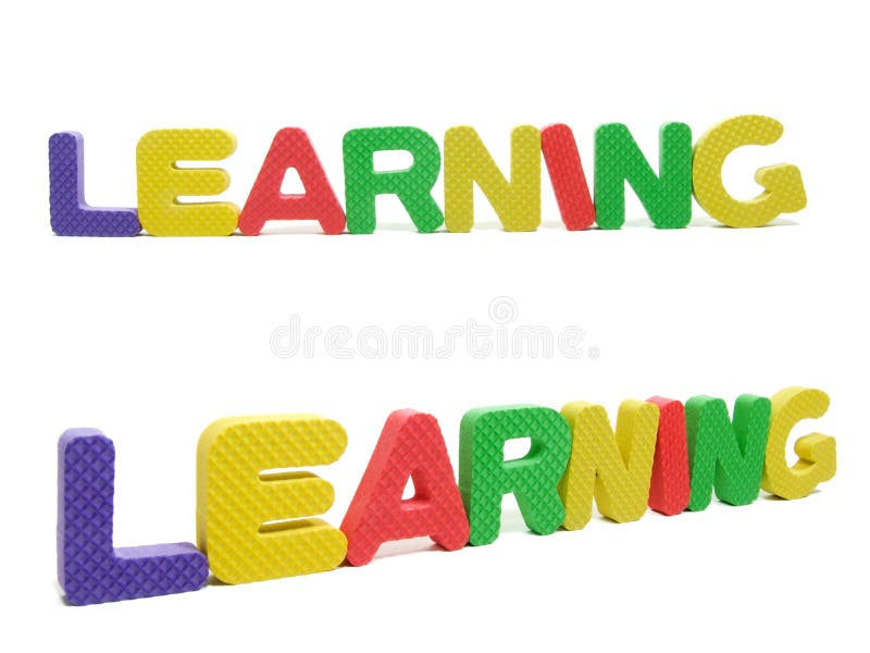 Learning Letters stock photo. Image of children, text - 30829336
