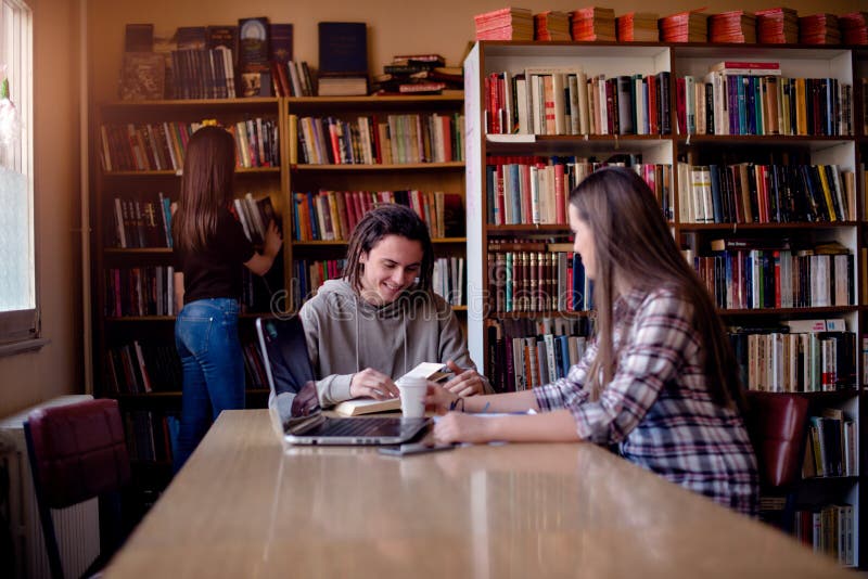 Learning in library. stock image. Image of laptop, dreadlocks - 111951835