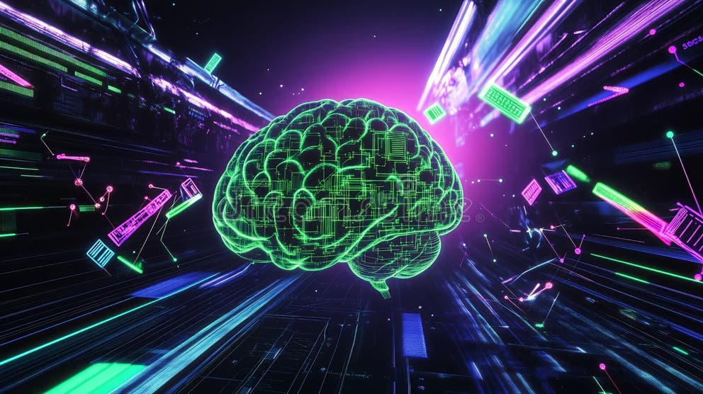 Brain Digital Data Analysis Stock Illustrations – 23,686 Brain Digital ...