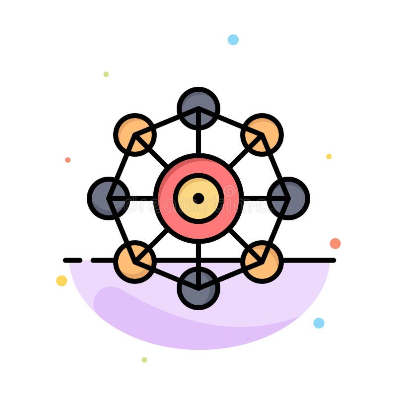 Learning, Machine, Machine Learning, Science Abstract Flat Color Icon ...