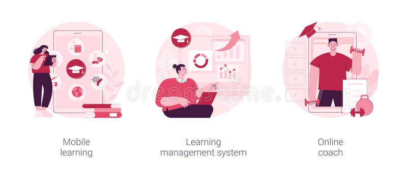 Learning Management System Abstract Concept Vector Illustrations. Stock ...