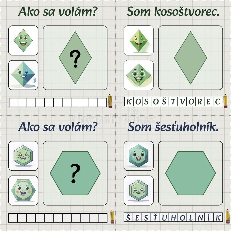 A Learning Map for Young Children. Learning Geometry and the Slovak Language. Labels in Slovak ...