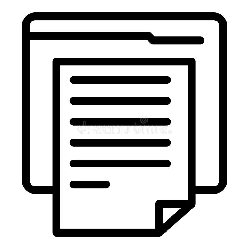 Learning Material Icon Outline Vector. Online Training Stock Vector ...