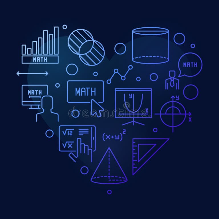 Math Icon Shape Heart Stock Illustrations – 283 Math Icon Shape Heart ...